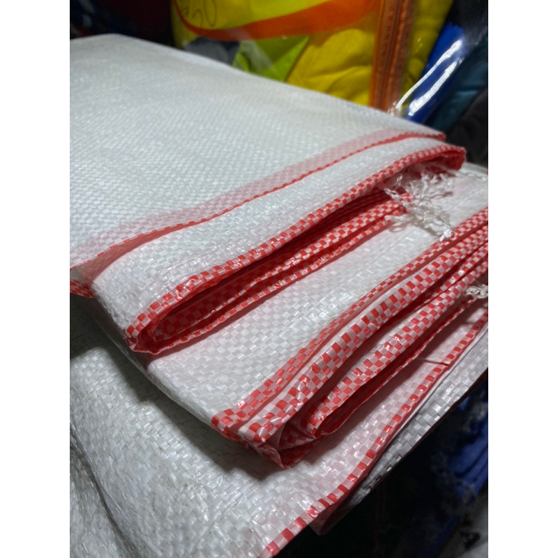 Jual karung beras list merah 25kg | Shopee Indonesia
