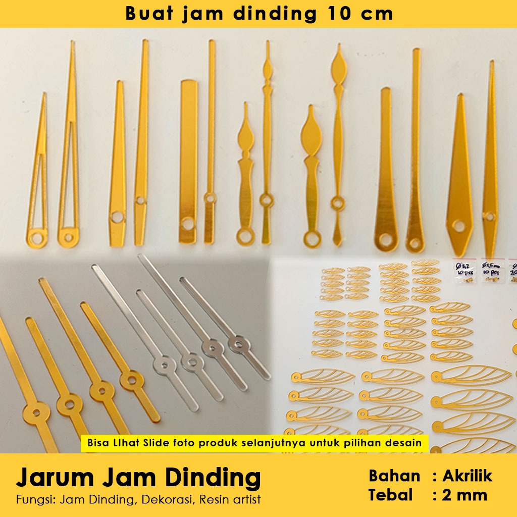 Jual Jarum Jam Akrilik - Jam ⌀ 10 cm - Dekorasi Mahar / Resin Artist ...