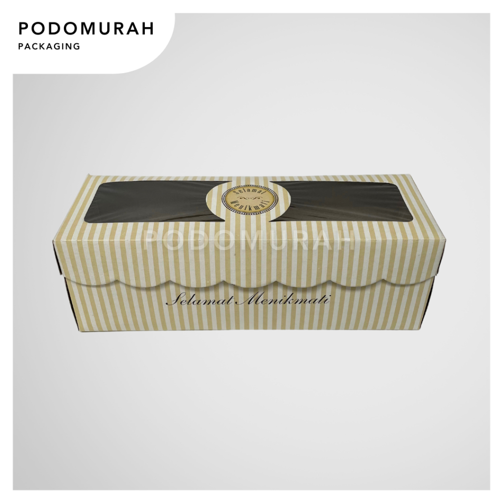 Jual Dus Bolu Gulung / Box Roll Cake / Dus Brownies / Kemasan Kue ...