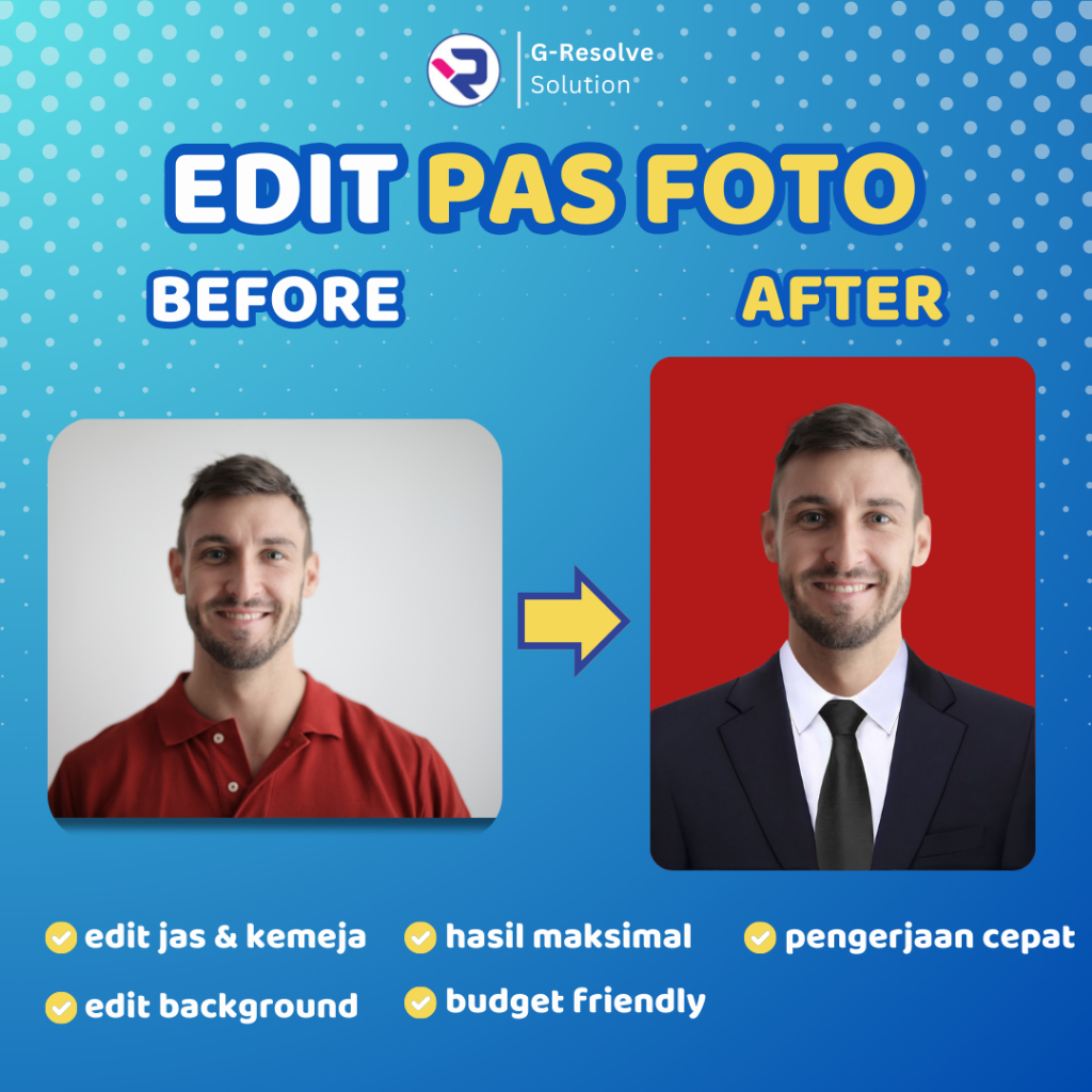 Jual EDIT PAS FOTO | EDIT BAJU JAS | EDIT FOTO | EDIT FOTO KEMEJA ...