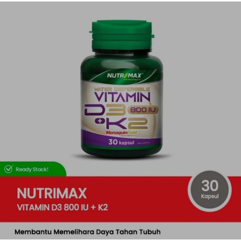 Jual Nutrimax Vitamin D3 800 IU 30 Kapsul | Shopee Indonesia