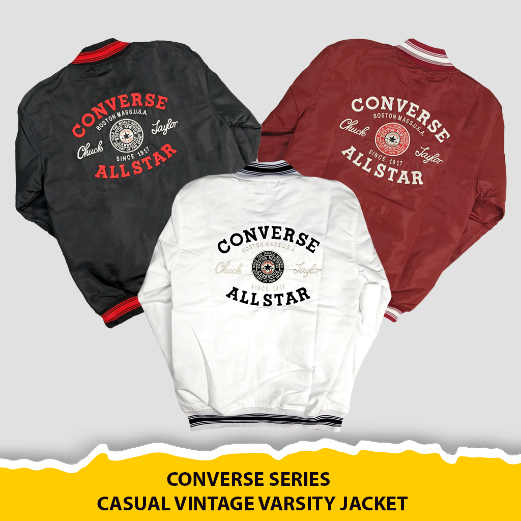 Jual Converse Varsity Jacket for Men and Women Casual Vintage with ...