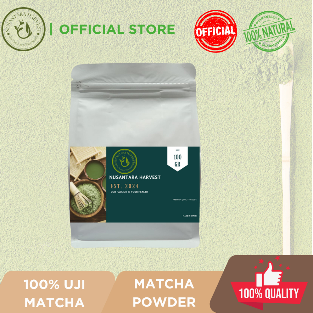 Jual 100% Pure Uji Matcha Japan - Bubuk Matcha Premium Grade 100g ...