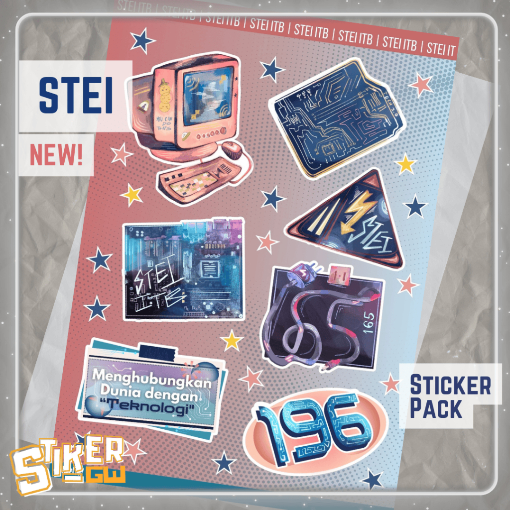 Jual [BERIZIN RESMI] Sticker Pack STEI ITB | STIKER SEKOLAH TEKNIK ...