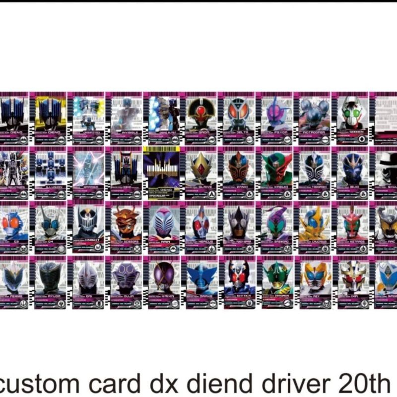 Jual Custom Card Kamen Rider Decade Diend Driver 20th | Shopee Indonesia