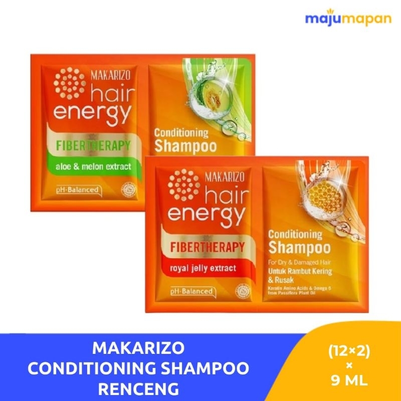 Jual Makarizo Conditioning Shampoo Renceng 12×9ml | Shopee Indonesia