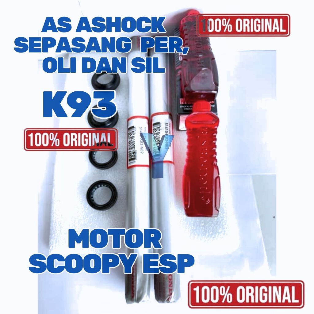 Jual Paket As Shock Depan,per sil,oi K93 Buat Motor Scoopy Esp honda ...