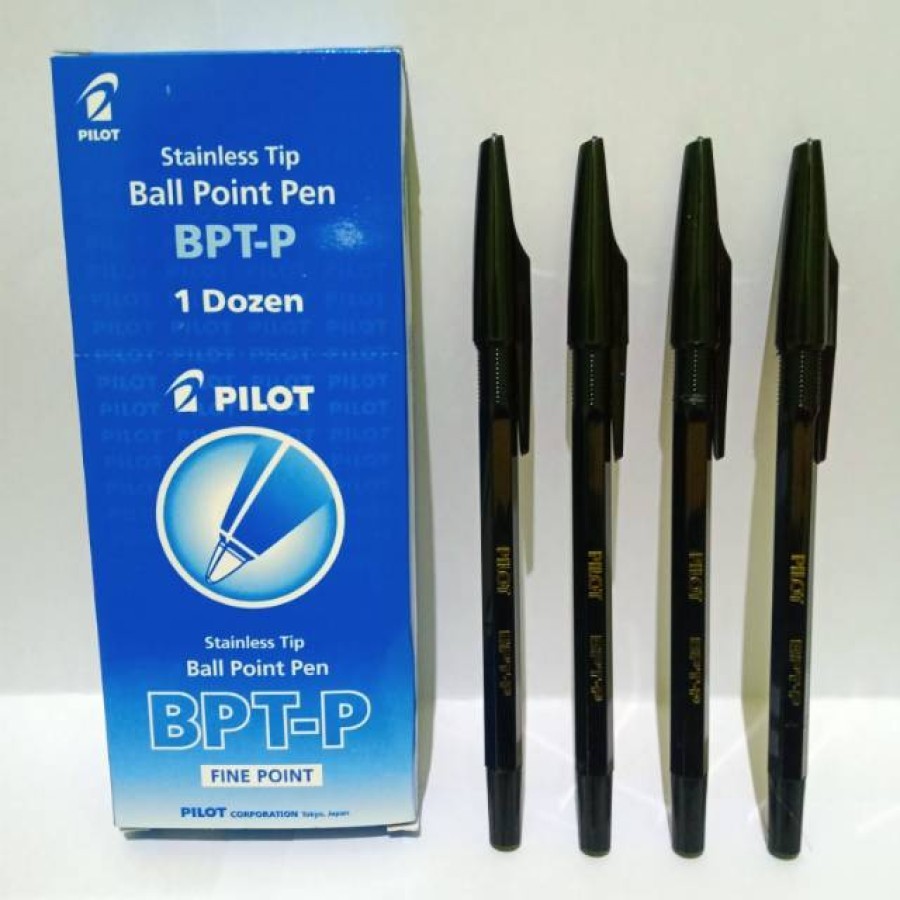 Jual Bolpoin Pilot Bptp Tinta Hitam Pulpen 1 Pack Ballpoint Alat Tulis ...