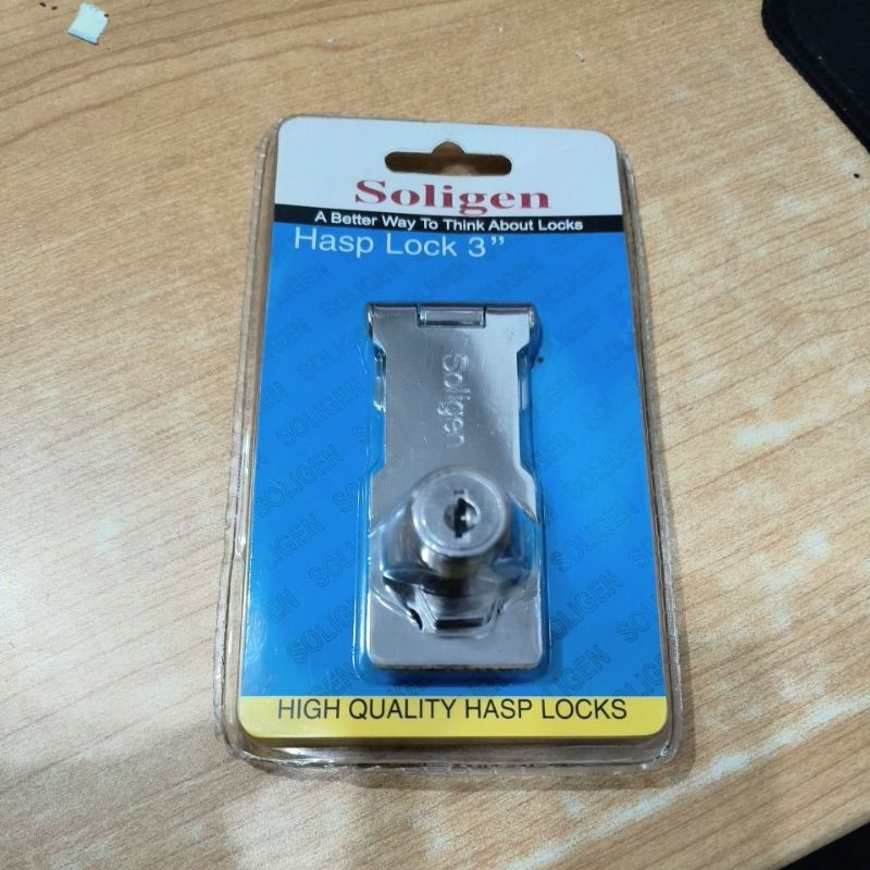 Jual SOLIGEN HASP LOCK OVERPAL Kunci 3" / Kunci Overpal HAPS LOCK ...
