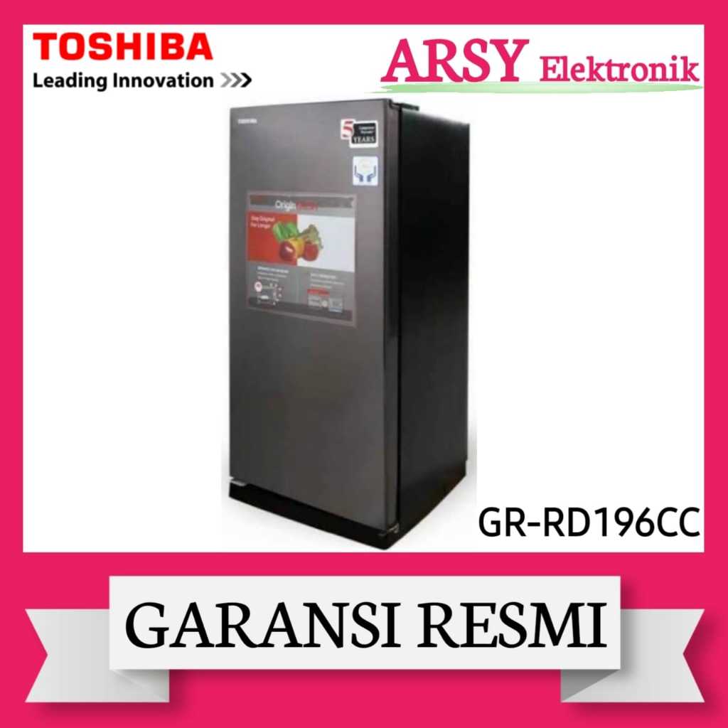 Jual KULKAS TOSHIBA 1PINTU GR-RD196CC-DMF/TOSHIBA KULKAS 1PINTU GR-RD196CC-DMF GARANSI RESMI ...
