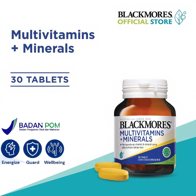 Jual Blackmores Multivitamins + Minerals 1 Tablet Sehari Isi 30 Tablet | Shopee Indonesia