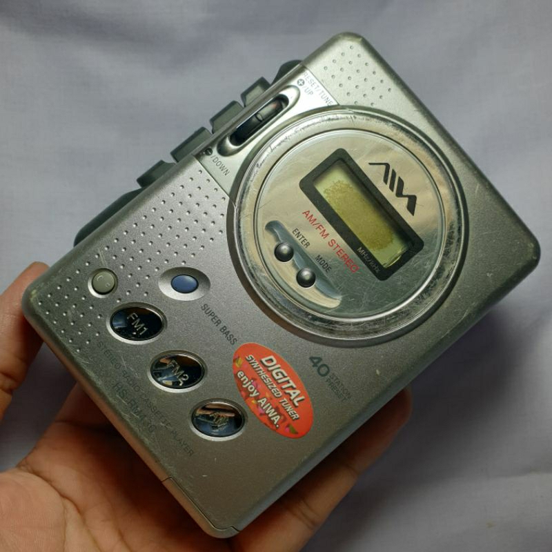 Jual Walkman Aiwa HS-RM436 Cassette Player Digital Radio Super Bass | Shopee Indonesia