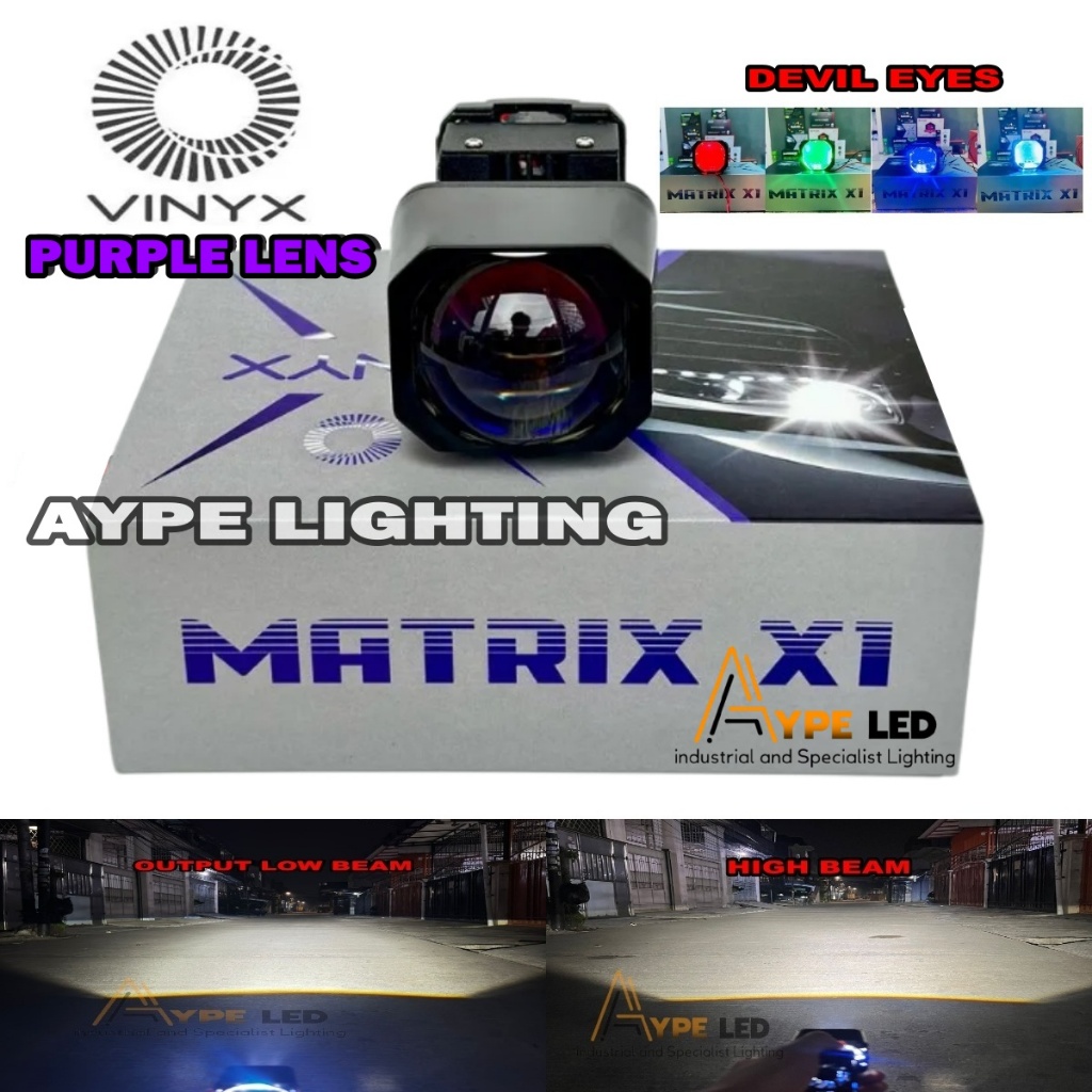 Jual Biled Matrix X1 Vinyx 1,5 Inch Purple Premium lens Limited ...
