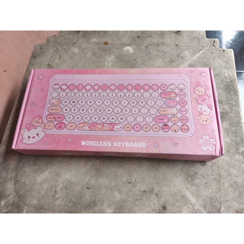 Jual CPCM Tsum Tsum Disney Wireless Keyboard Fullset | Shopee Indonesia