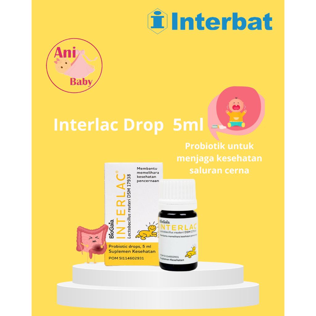 Jual INTERLAC DROPS / DROP 5 ML exp bln 1/2027 / interlac sachet ...