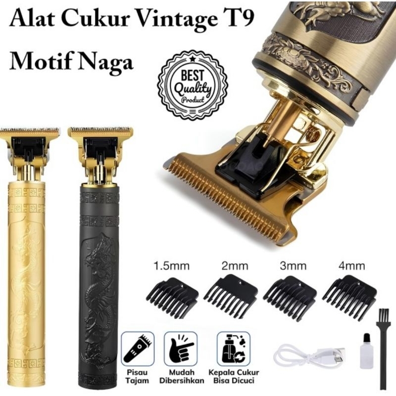 Jual Alat Mesin Cukur Dragon Vintage T9 Potong Rambut Bulu Kumis Jenggot Listrik Hair Clipper ...