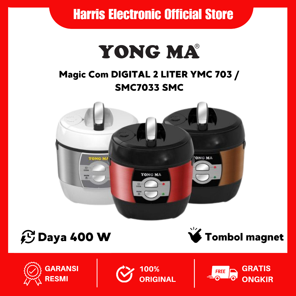 Jual Yong ma Magic Com manual 2 LITER YMC 703 / SMC7033 SMC Penanak ...