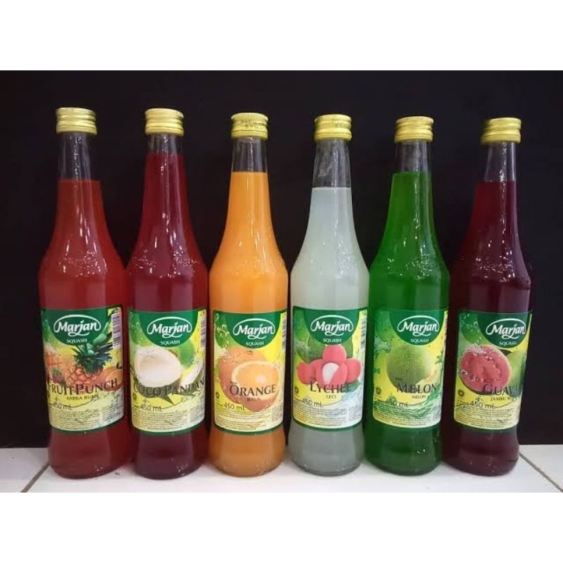 Jual sirup marjan squash 450ml all variant | Shopee Indonesia