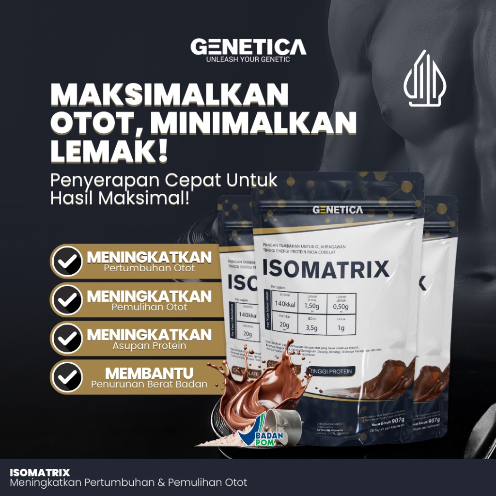 Jual Genetica Isomatrix 2 Lbs Protein Isolate Matrix | Shopee Indonesia