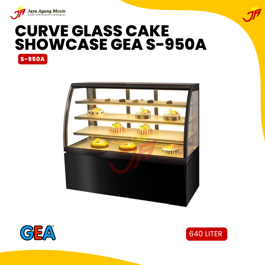 Jual GEA CURVE GLASS CAKE SHOWCASE GEA S-950A | Shopee Indonesia
