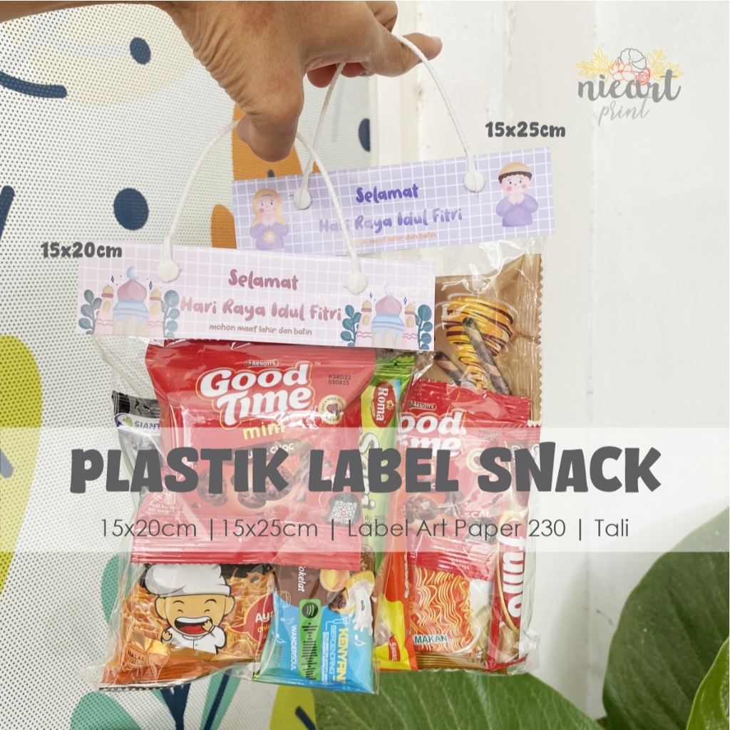 Jual Plastik Label Snack Bingkisan Idul Fitri (isi 6) | Shopee Indonesia