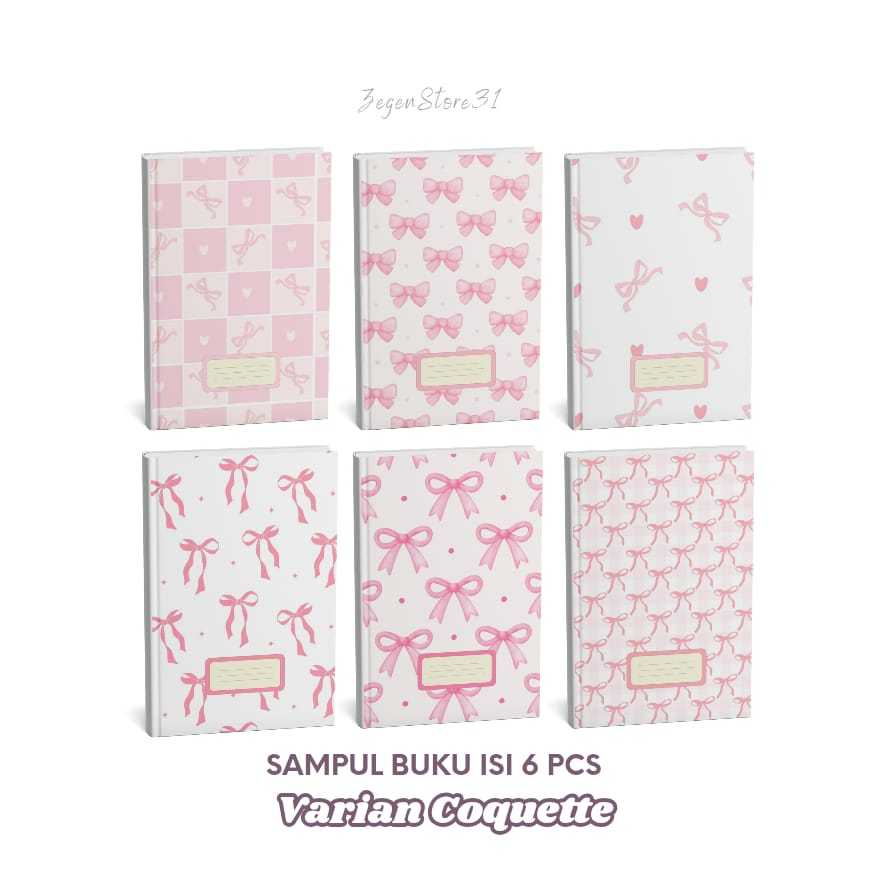 Jual {COQUETTE} SAMPUL BUKU COVER BOOK AESTHETIC estetik 6 PCS | Shopee ...
