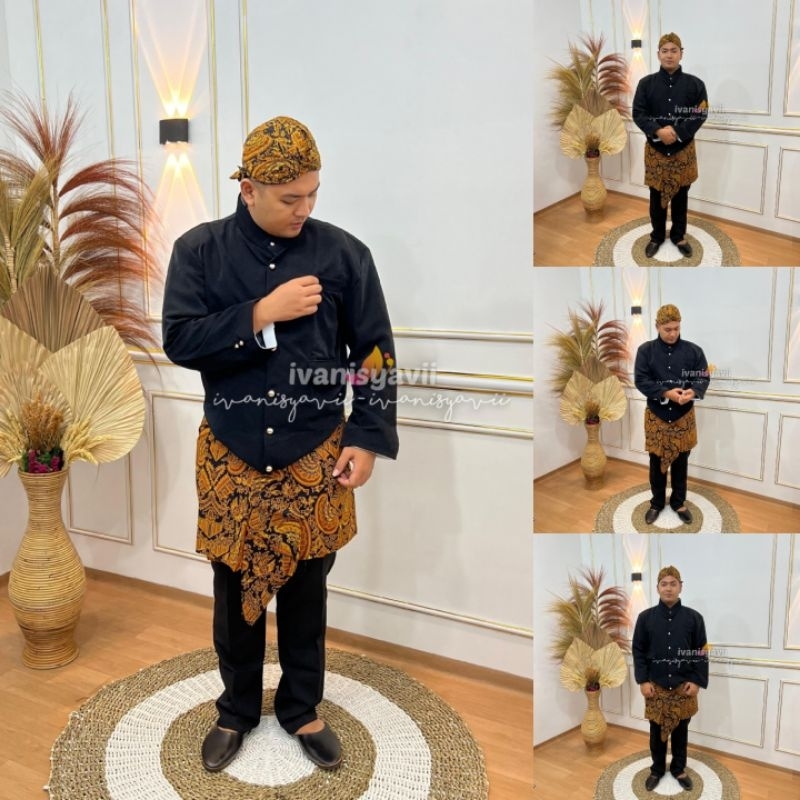 Jual (1set Cowok) Baju Adat Jawa - Tradisional / Baju Pagar Bagus ...