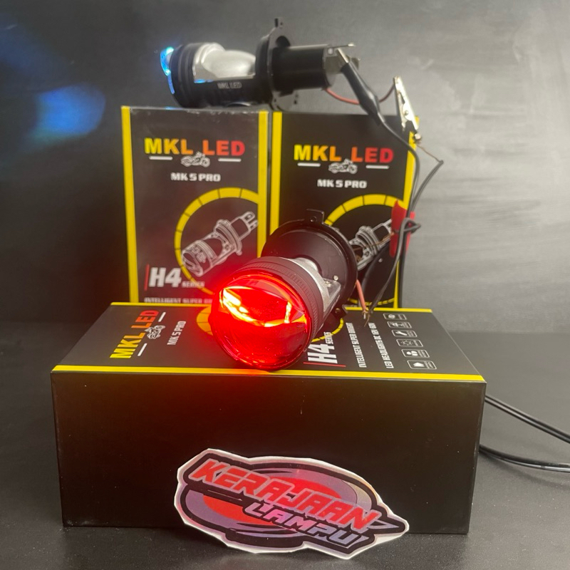 Jual Lampu Projector Biled H4 MK5 PRO Plus Devil eye Dengan Kipas ...