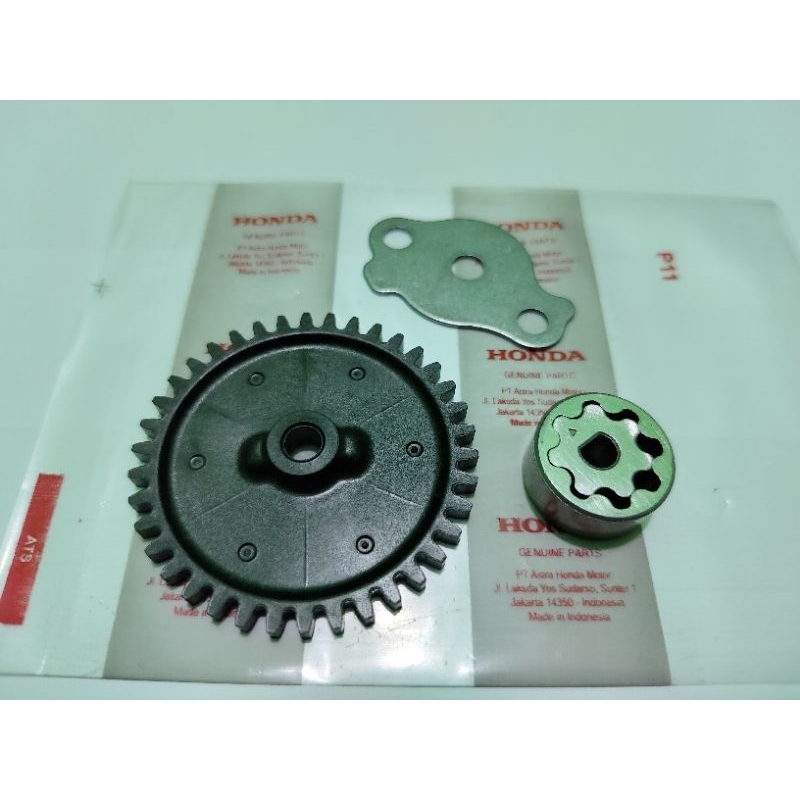 Jual gigi pompa oli gir oil pump Honda Scoopy Genio Beat Street Led Fi Esp original 15010-KOJ ...