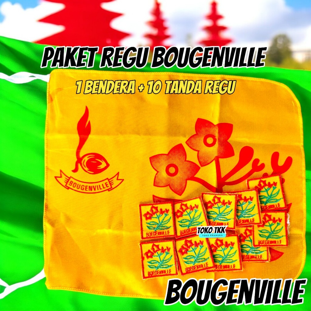 Jual Paket regu pramuka bougenvile ( 1 bendera regu + 10 tanda regu ...