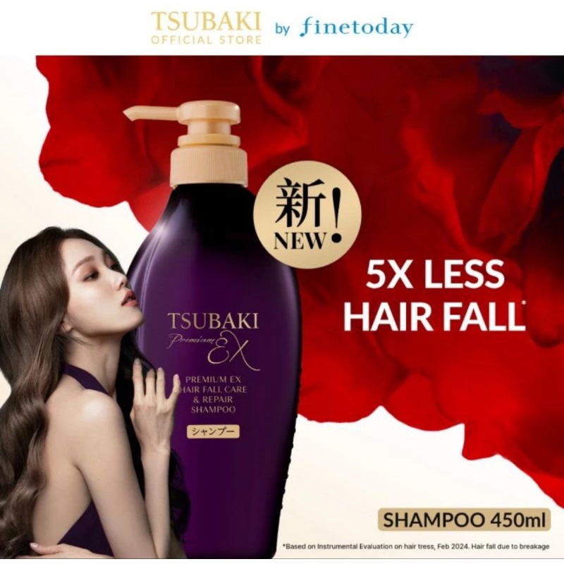 Jual Tsubaki Premium EX Hair Fall Care & Repair Shampoo 450ml | Shopee ...