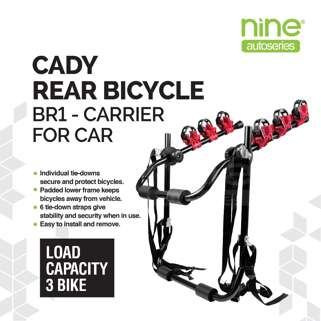 Jual PRORACK Rak Sepeda Mobil Muat 3 Bicycle Rack Car BR1 - NINE ...