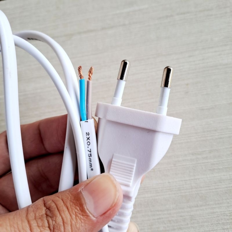 Jual Kabel Power Copotan TV Kabel AC tembaga murni ukuran 2x0.75mm ...