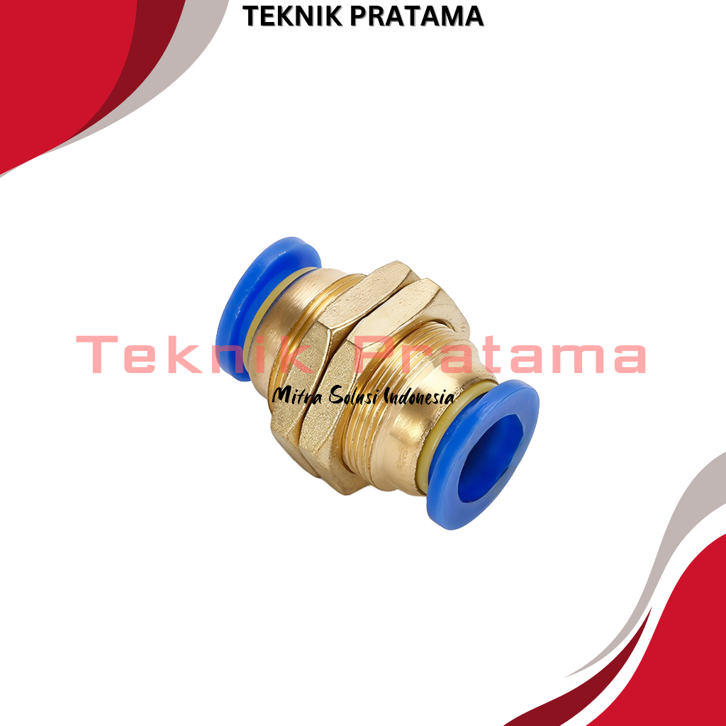 Jual MPM 6 Fitting Lurus Bulkhead With Ring Slip Lock 6mm x 6mm ...