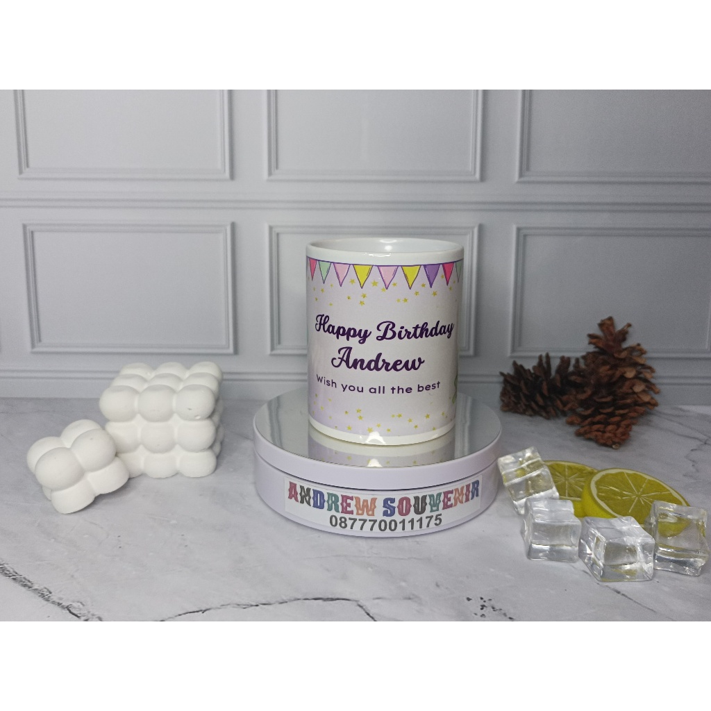 Jual Mug Custom Souvenir Ulang Tahun / Birthday, Sablon Mug Sublimasi ...