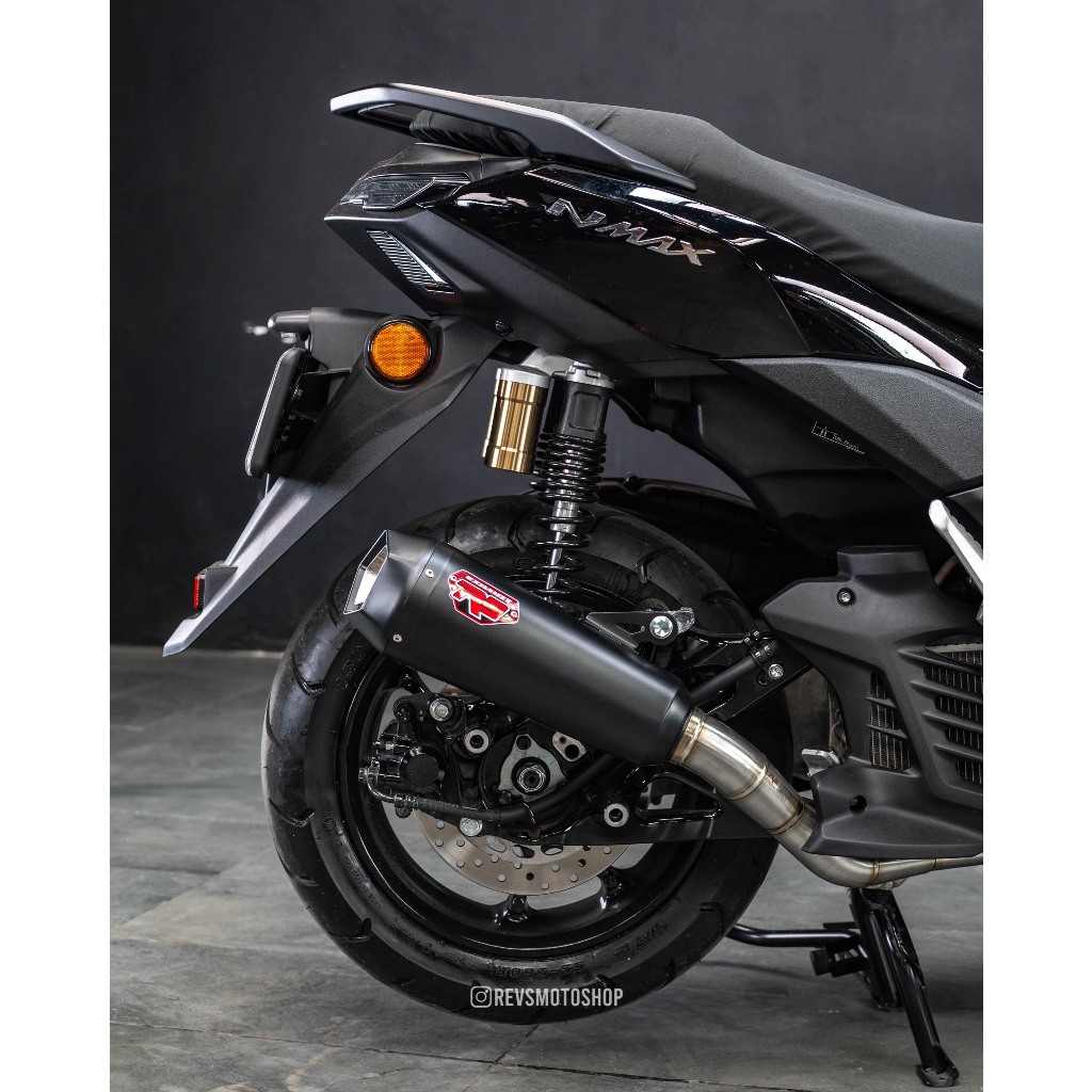 Jual KNALPOT R9 NEW ALPHA BLACK FULLSYSTEM YAMAHA NMAX NEW NEO TURBO ...