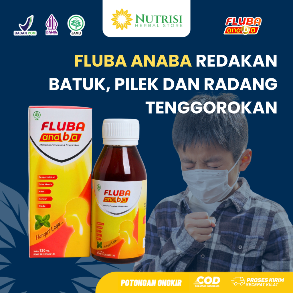 Jual Madu Fluba Anaba 130ml - Atasi Flu, Batuk, Pilek & Radang ...
