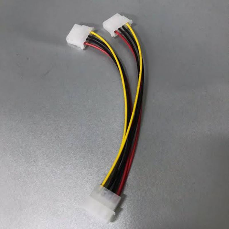 Jual Kabel Power Supply Molex Cabang 1 Male to 2 Female | Shopee Indonesia