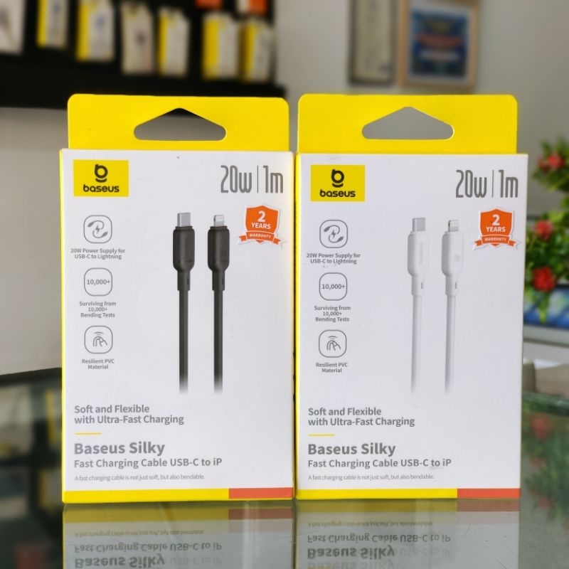Jual Kabel Data Baseus Silky USB-C to IP | Shopee Indonesia