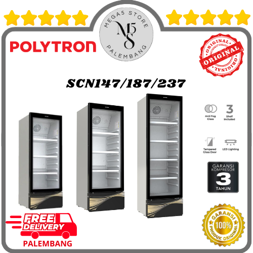 Jual Showcase Cooler Polytron SCN147 / SCN187 / SCN237 / SCN238 Kulkas ...