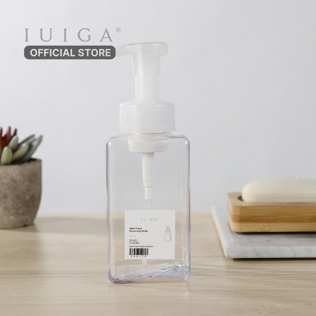 Jual IUIGA 450ml Foam Dispensing Bottle - Botol Dispenser Sabun Busa ...