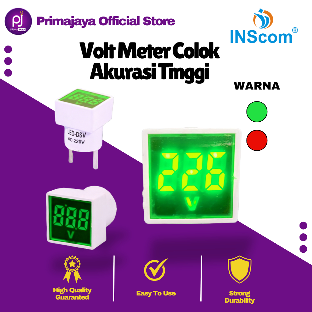 Jual Volt Meter Colokan Digital Mini Alat Pengukur Voltase Tegangan ...
