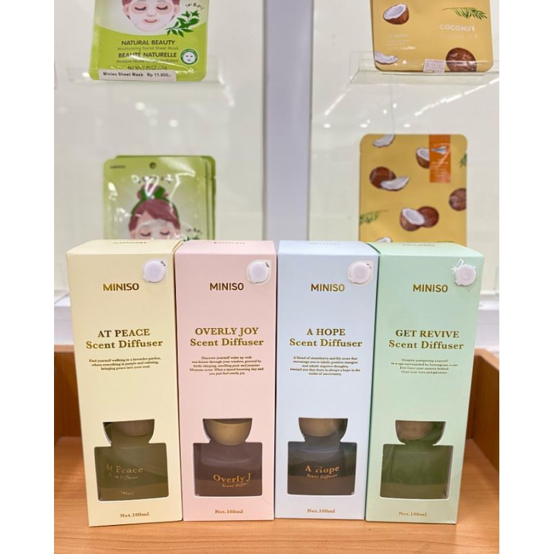 Jual MINISO Scent Diffuser At Peace Overly Joy A Hope Get Revive ...