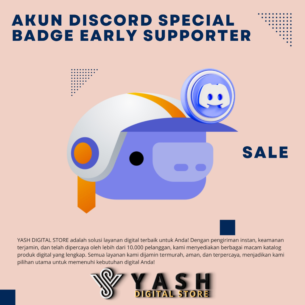 Jual AKUN DISCORD PREMIUM DENGAN BADGE EARLY SUPPORTER ATAU BOOST 24 ...