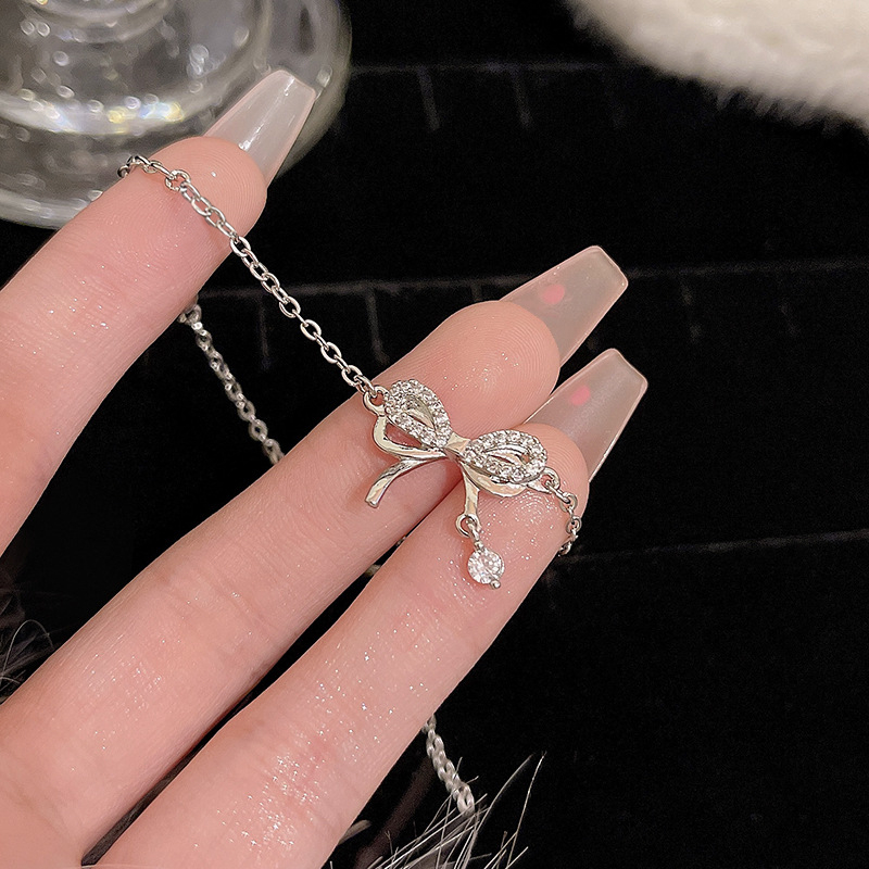 Jual [COD] Gelang Busur Berlian Gelang Kristal Hati Simple Gelang ...