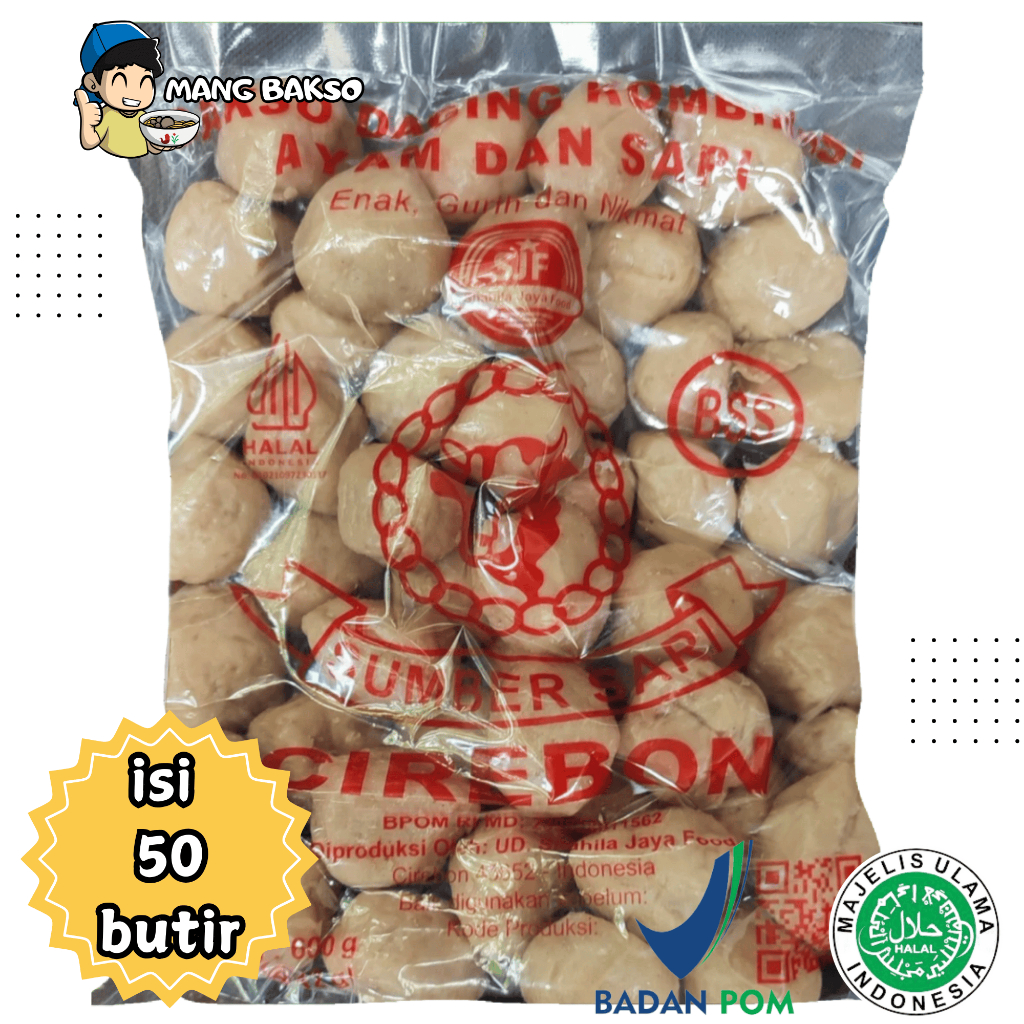 Jual Bakso SAPI SUMBER SARI Isi 50 Butir SHAHILA Kombinasi Daging Sapi ...