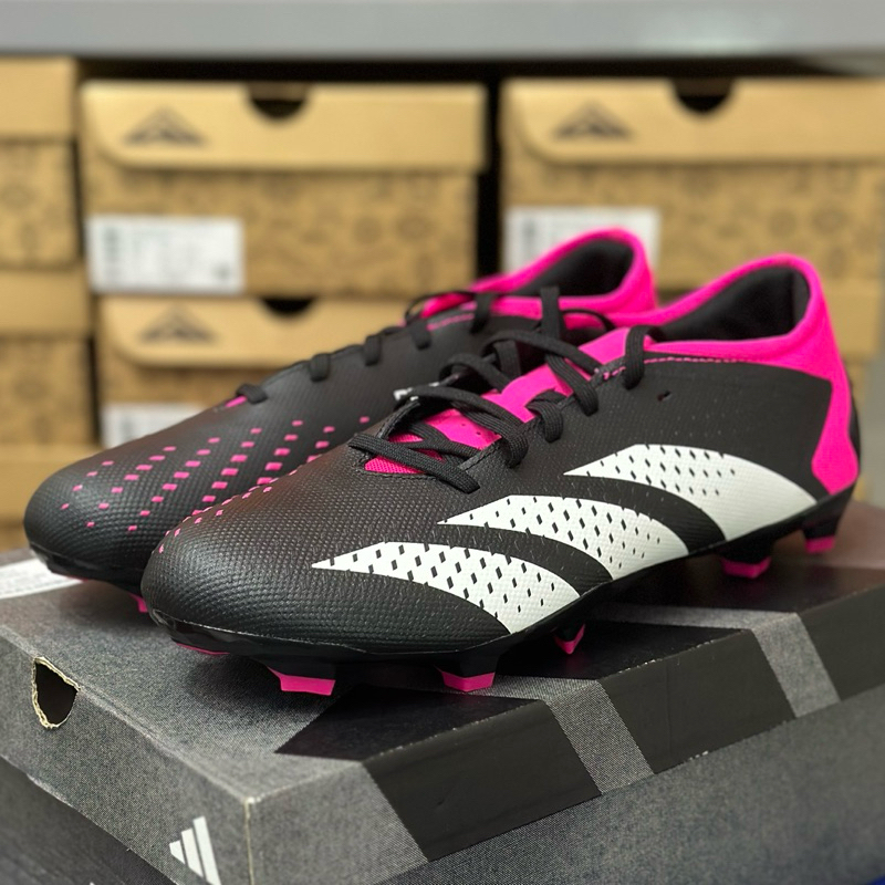 Jual ADIDAS Predator Accuracy 3 L FG - Black/ Pink | GW4602 | 100% ...