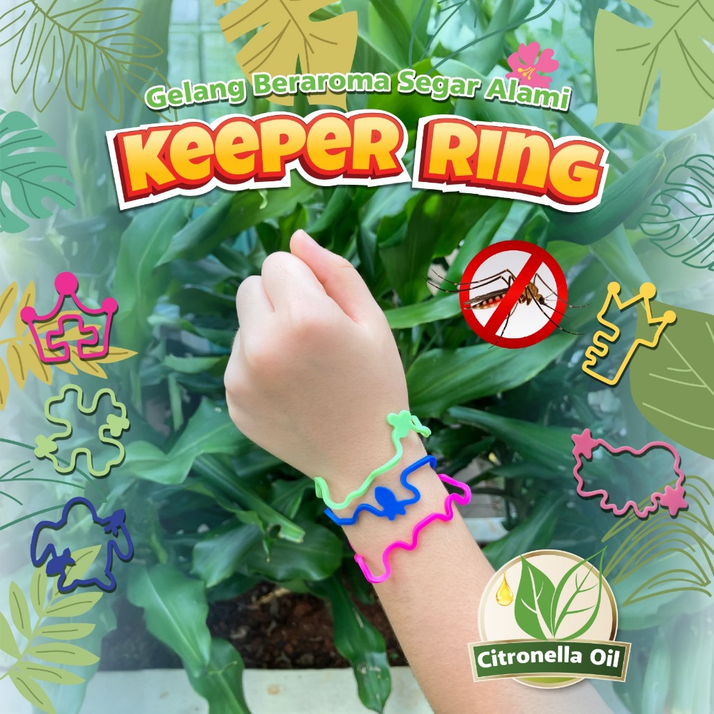 Jual Family Dr. Keeper Ring Insect Repellent Gelang Anti Nyamuk dan Serangga dengan Citronella ...