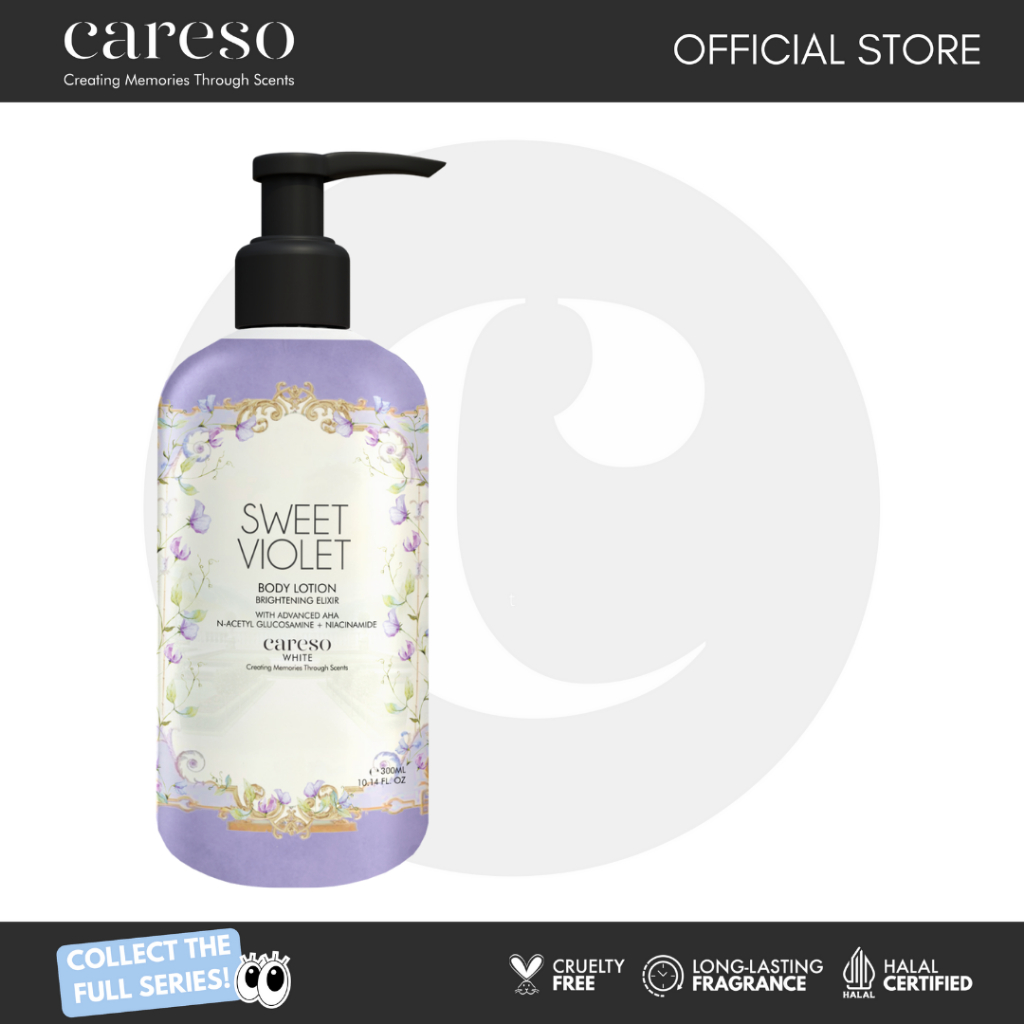 Jual CARESO - Body Lotion - Sweet Violet 300ML | Shopee Indonesia
