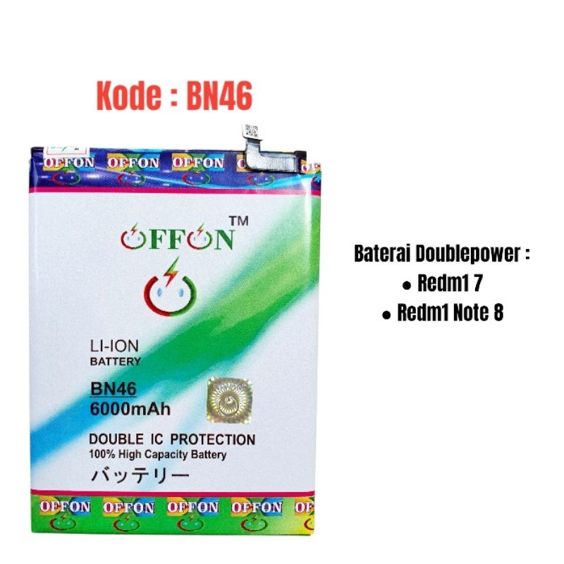 Jual Baterai Batre Doublepower Redmi 7 Redmi Note 8 Redmi Note 6 BN46 ...